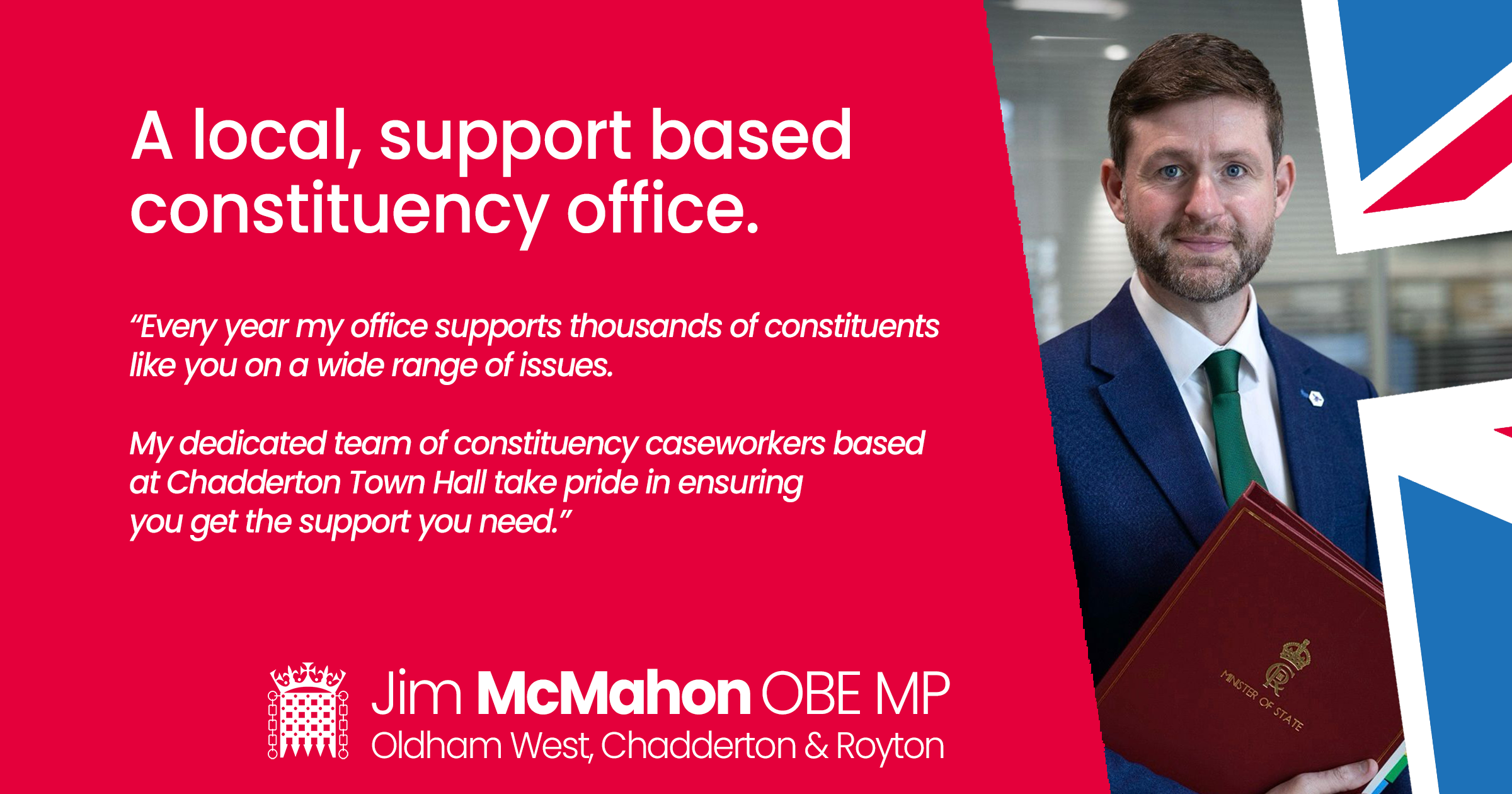 Constituent support – Jim McMahon OBE MP