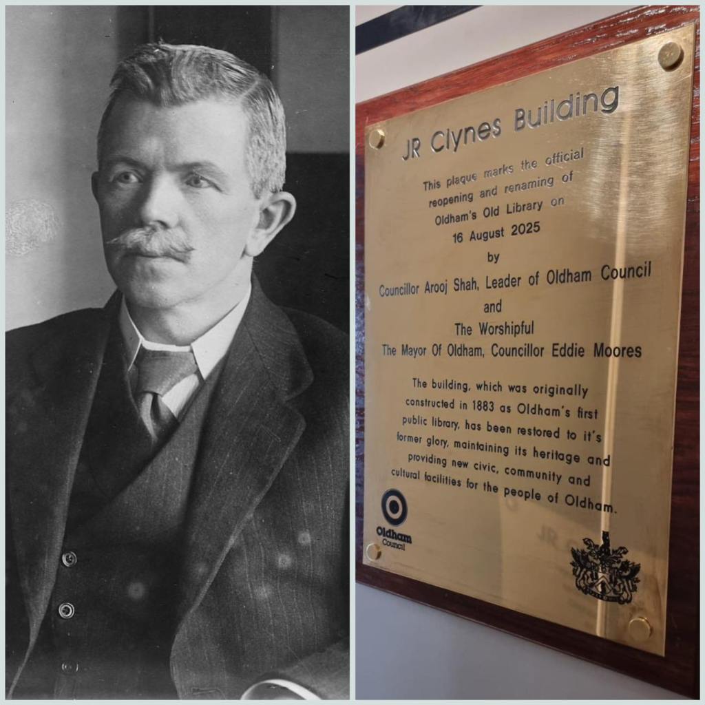 Oldham’s restored Old Library named the JR Clynes Building – honouring ...